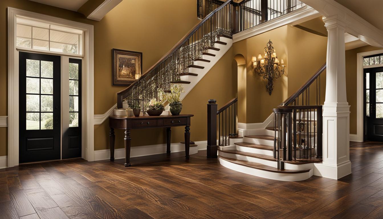 Old World Charm: Hand-Scraped Wood Floors in Foyers
