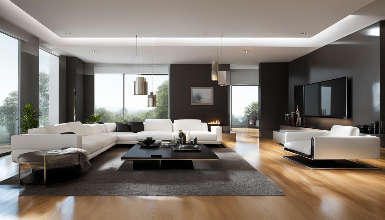 High Gloss Glamour: Reflective Wood Floors in Modern Spaces