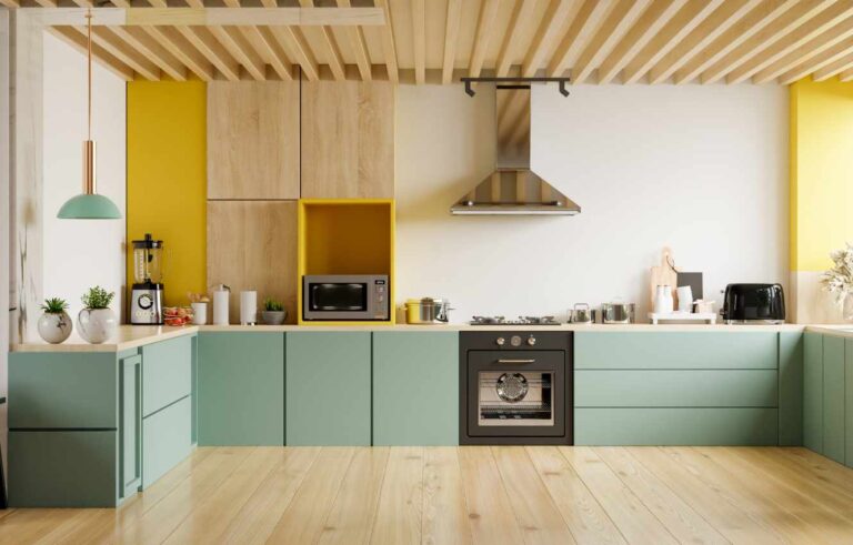Retro Revival: Terrazzo and Wood Floors in Vintage Kitchens