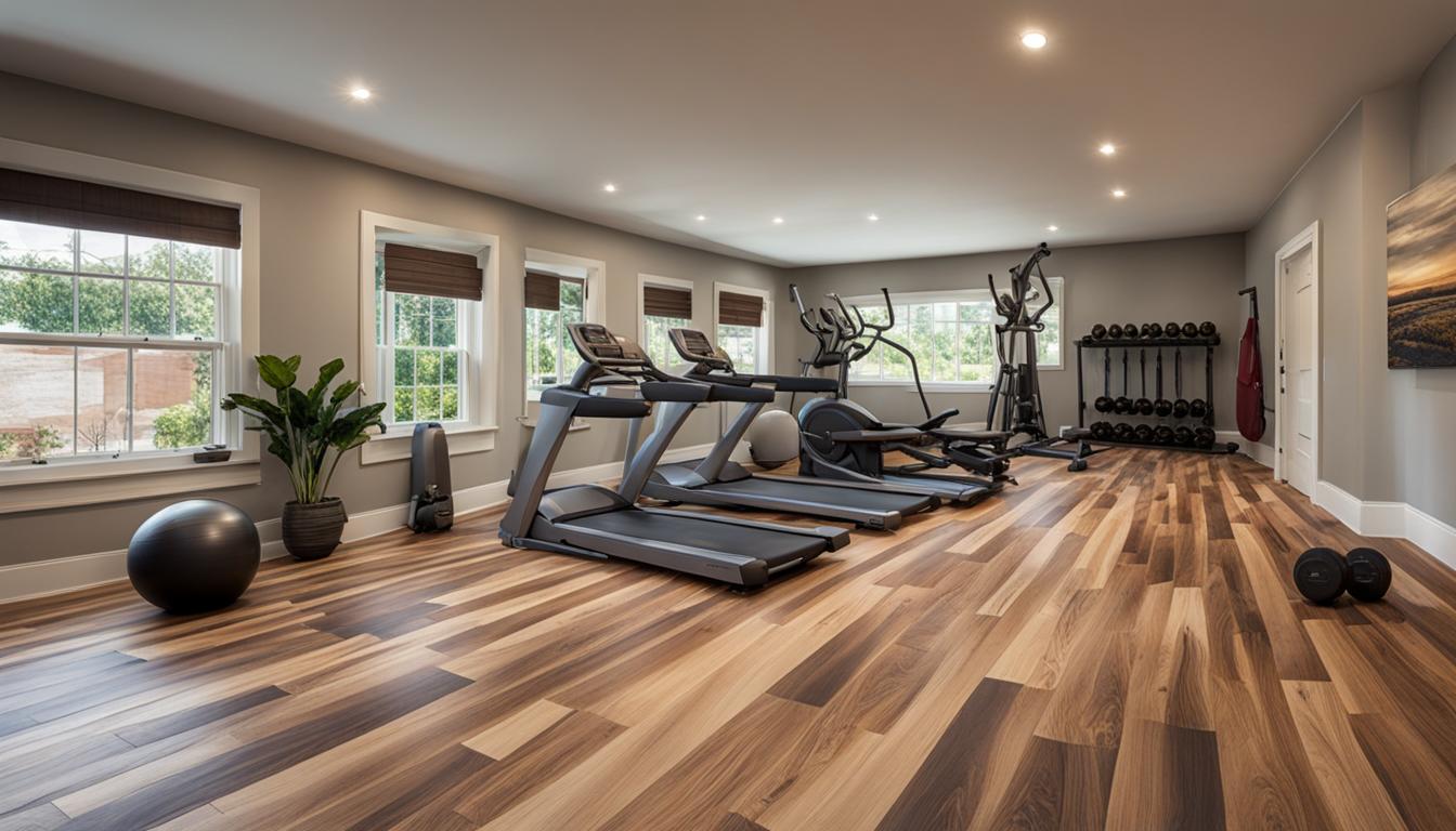 Double Duty: Home Gym and Wood Flooring Pairing