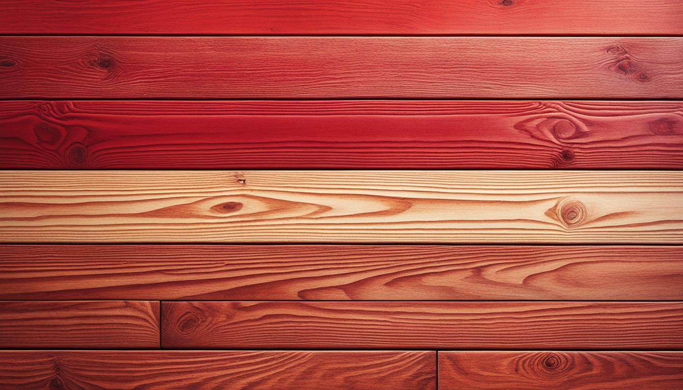 What Shades of Red Enhances a Wooden Floor With a Light Tone