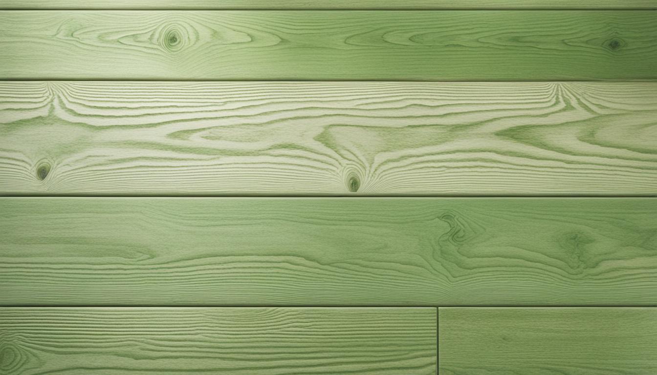 What Shades of Green Enhances a Wooden Floor With a Light Tone
